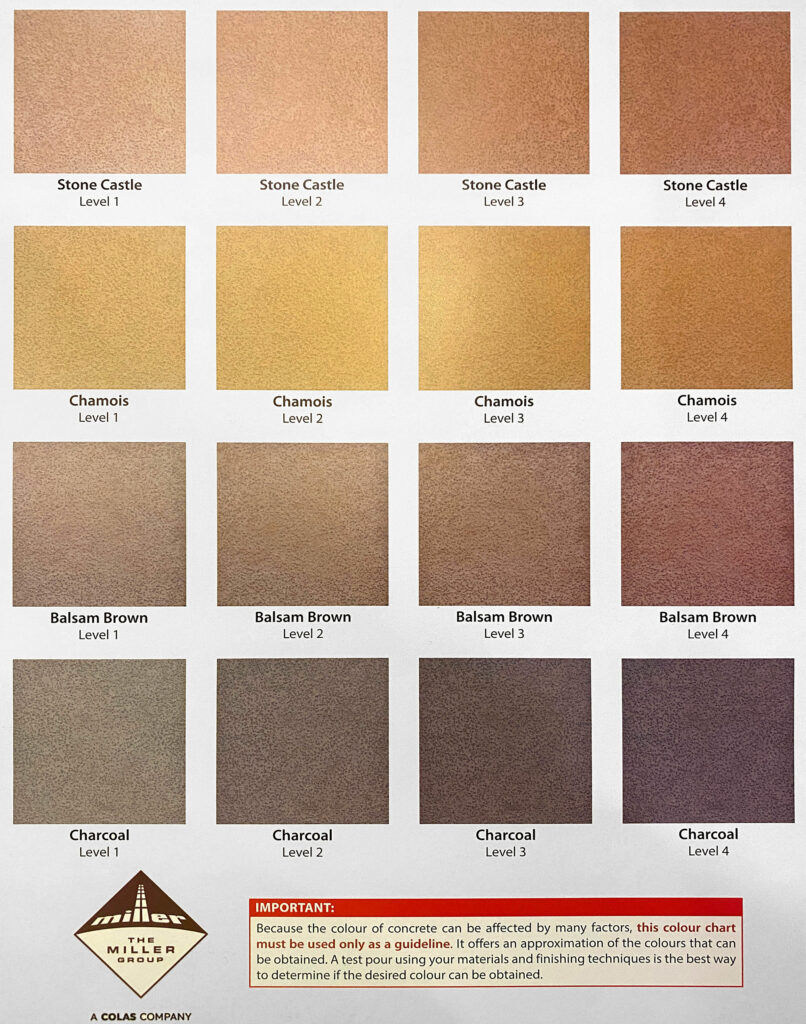 concrete-color-chart - Great Lakes Concrete